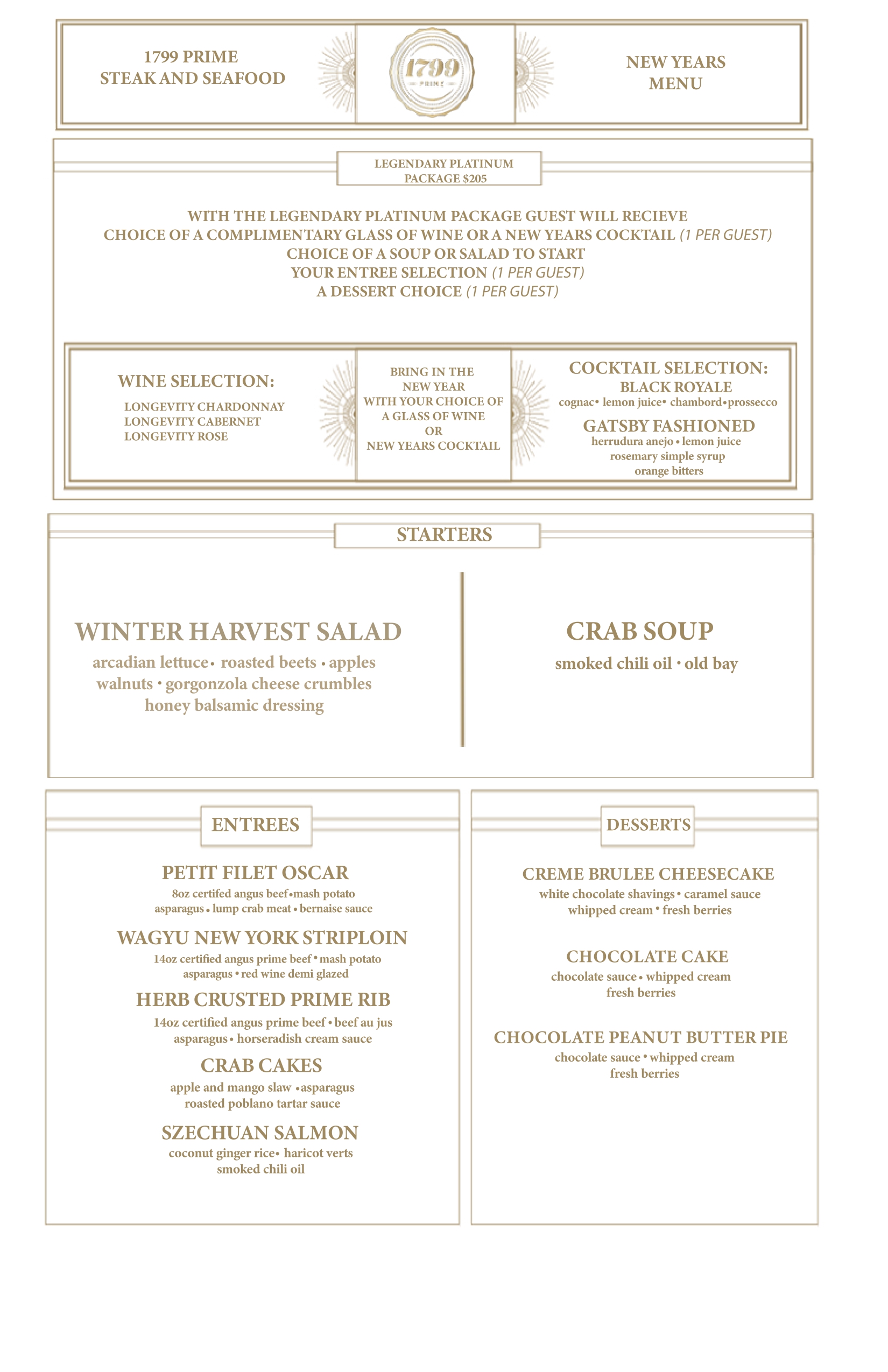 new years platinum_page-0001 | 1799 Prime Steak & Seafood